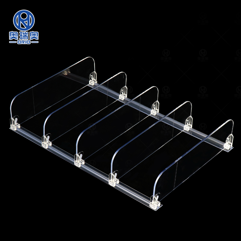 China Transparent Plastic Dividers Adjustable Supermarket Shelf Pusher ...